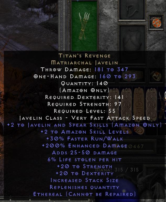 Diablo 2 resurrected Perfect Upgraded 200% ed Eth Titan’s revenge ...