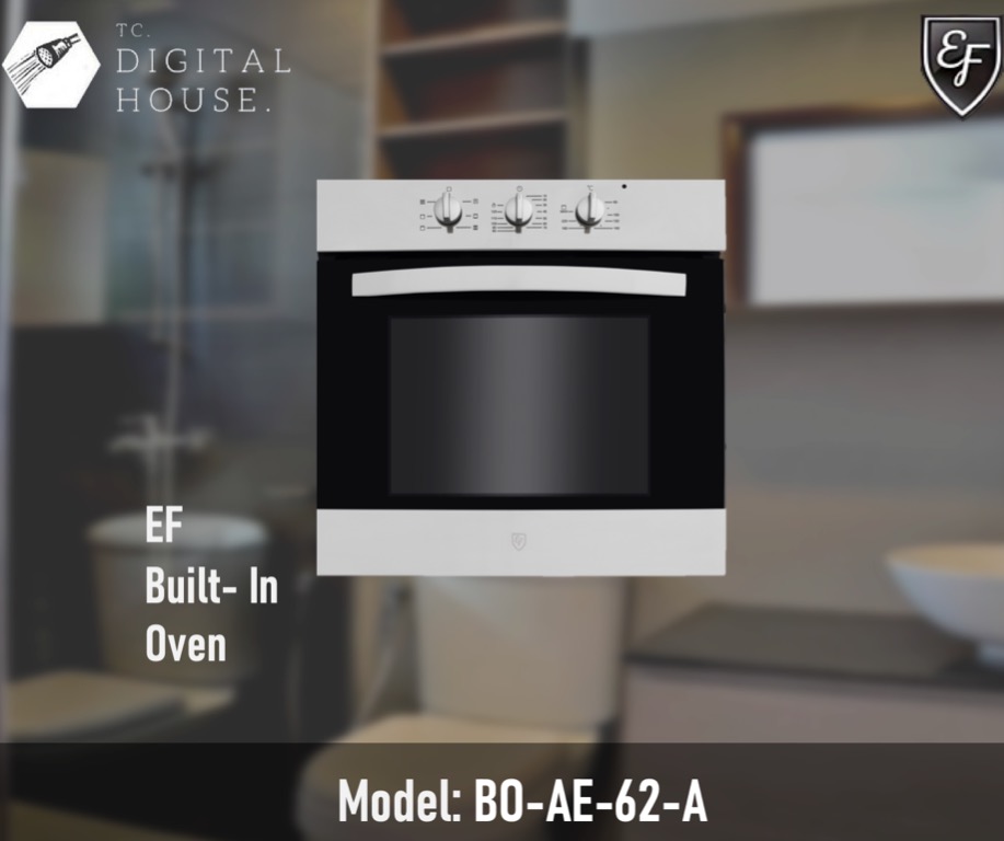 EF 60cm BO-AE-62-A Multi-Function Built-In Oven, TV & Home Appliances ...