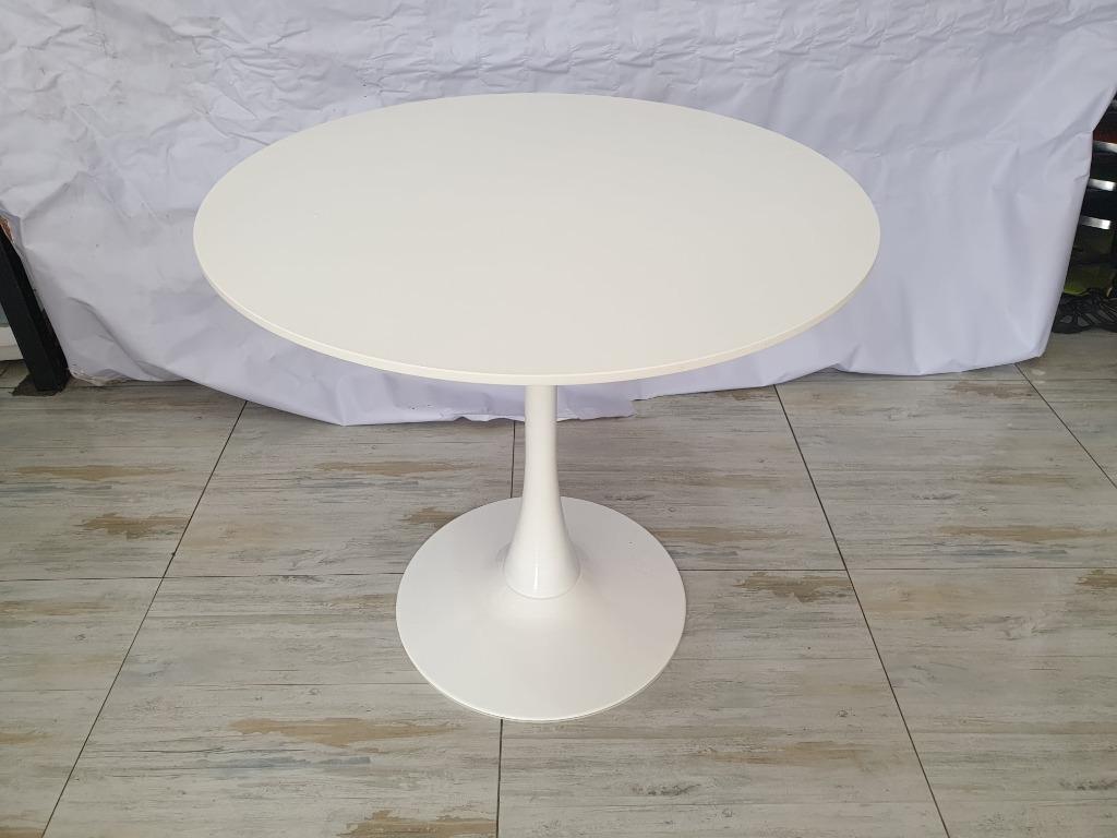 Ergodynamic WT-80R Round Table 80cm Diameter Round Wooden Painted Top ...