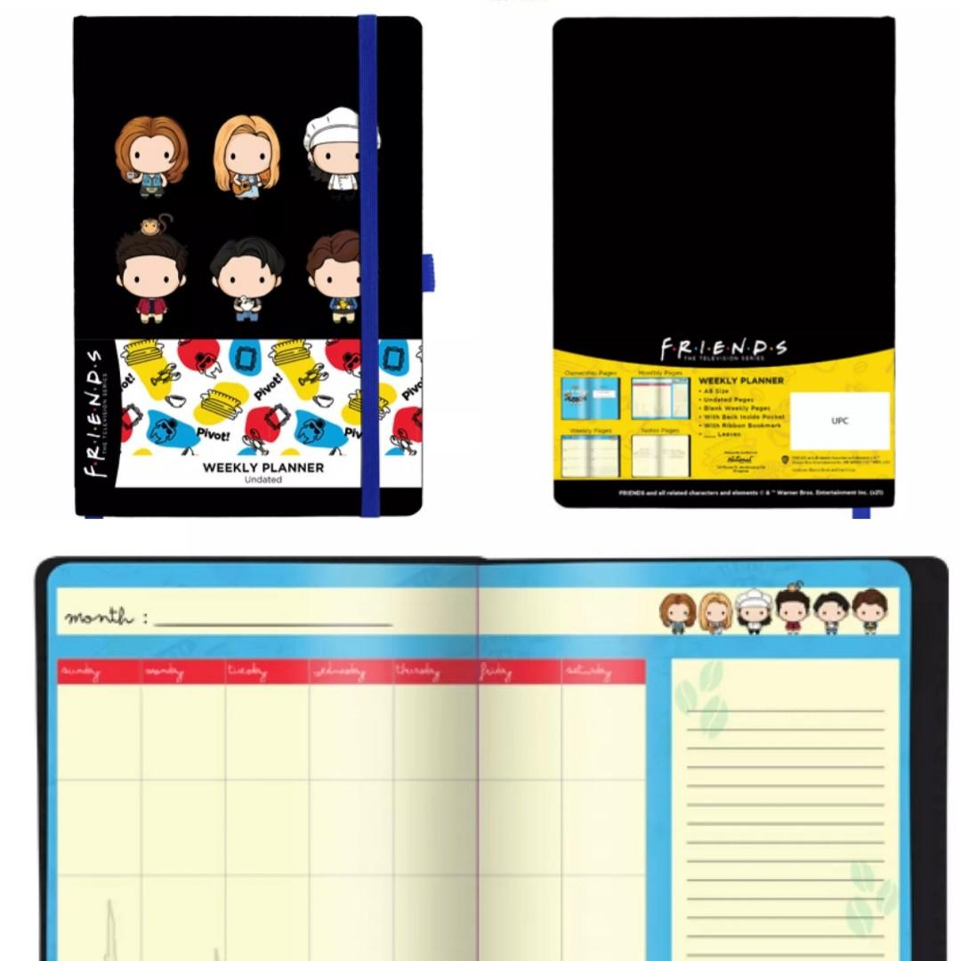 Friends Undated Weekly Planner, Hobbies & Toys, Stationary & Craft ...