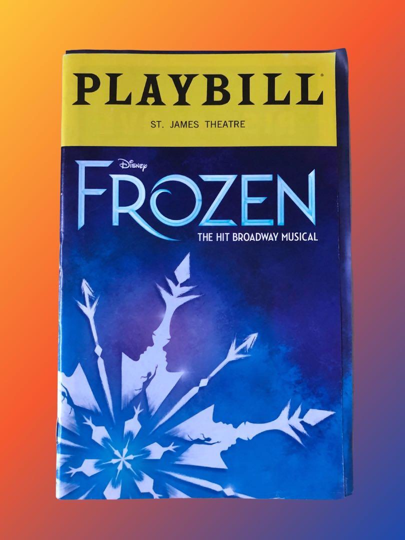 Frozen playbill, Hobbies & Toys, Books & Magazines, Magazines on Carousell