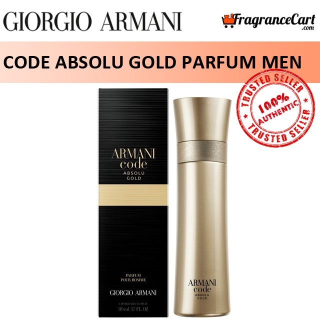 Giorgio Armani Code Absolu Gold Parfum for Men (110ml) Absolute Black ...