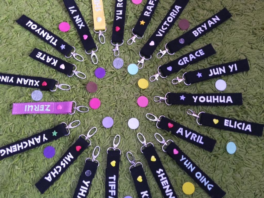 Glow in the dark name tag graduation birthday christmas gift ...