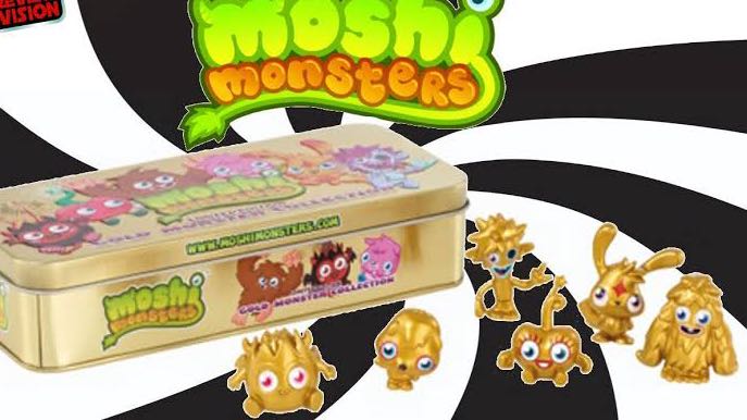 Gold Moshi Monster Figurines, Hobbies & Toys, Toys & Games on Carousell