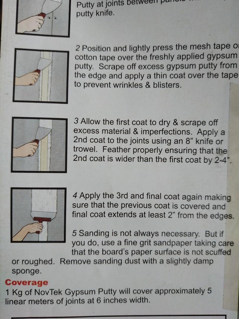 Gypsum Putty Novtek, Commercial & Industrial, Construction & Building ...