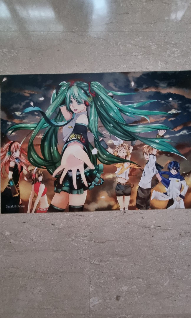 Hatsune Miku Art print Poster by Sasaki Hitomi, Hobbies & Toys ...