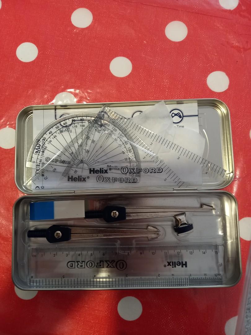 Helix Oxford Mathematical Set and Flexible Curve Ruler, Hobbies & Toys ...
