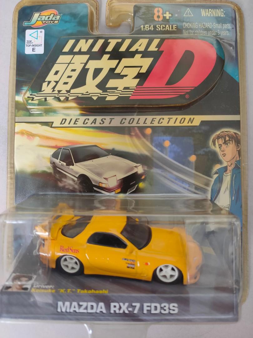 Jada Initial D 1/64 Toyota Trueno AE86, Mazda RX-7 FD3S and FC3S ...
