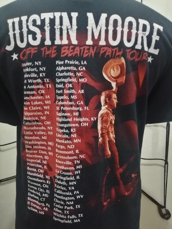 Justin Moore tour tshirt, Men's Fashion, Tops & Sets, Tshirts & Polo ...