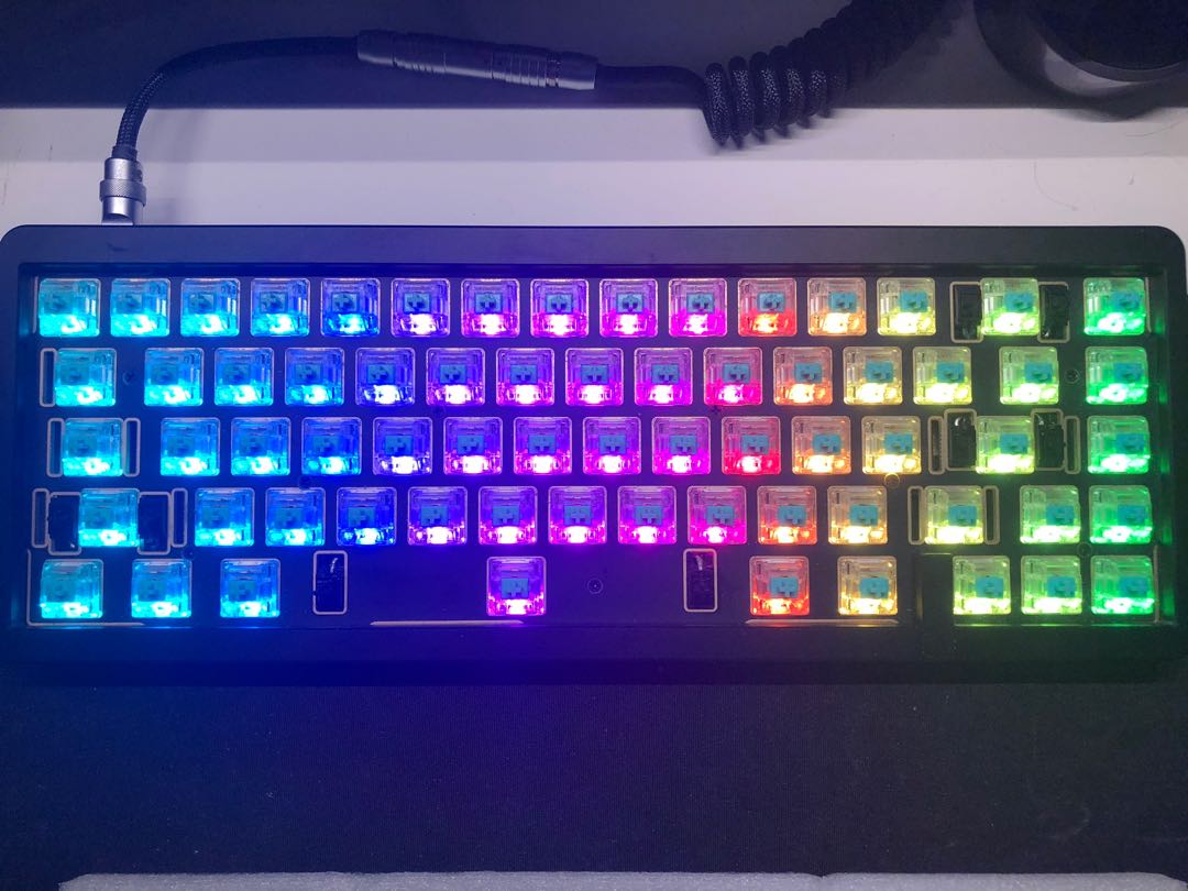 KBDFans D65 Custom mechanical keyboard Hotswap 65% with lubed Tealios ...