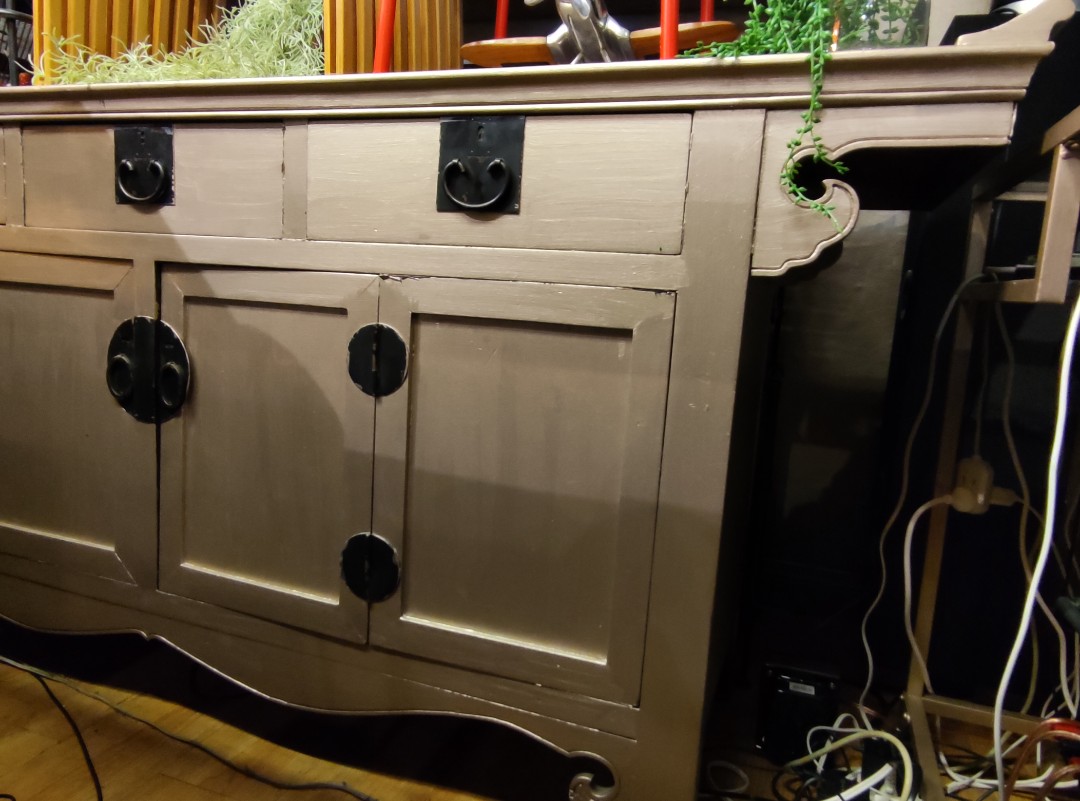 Korean Dining Console Buffet Cabinet & Various Tables & Chairs Package ...