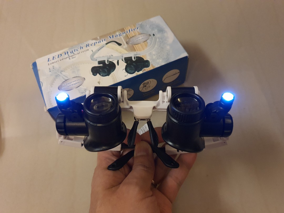 LED Watch Repair Magnifier Glasses, Men's Fashion, Watches ...