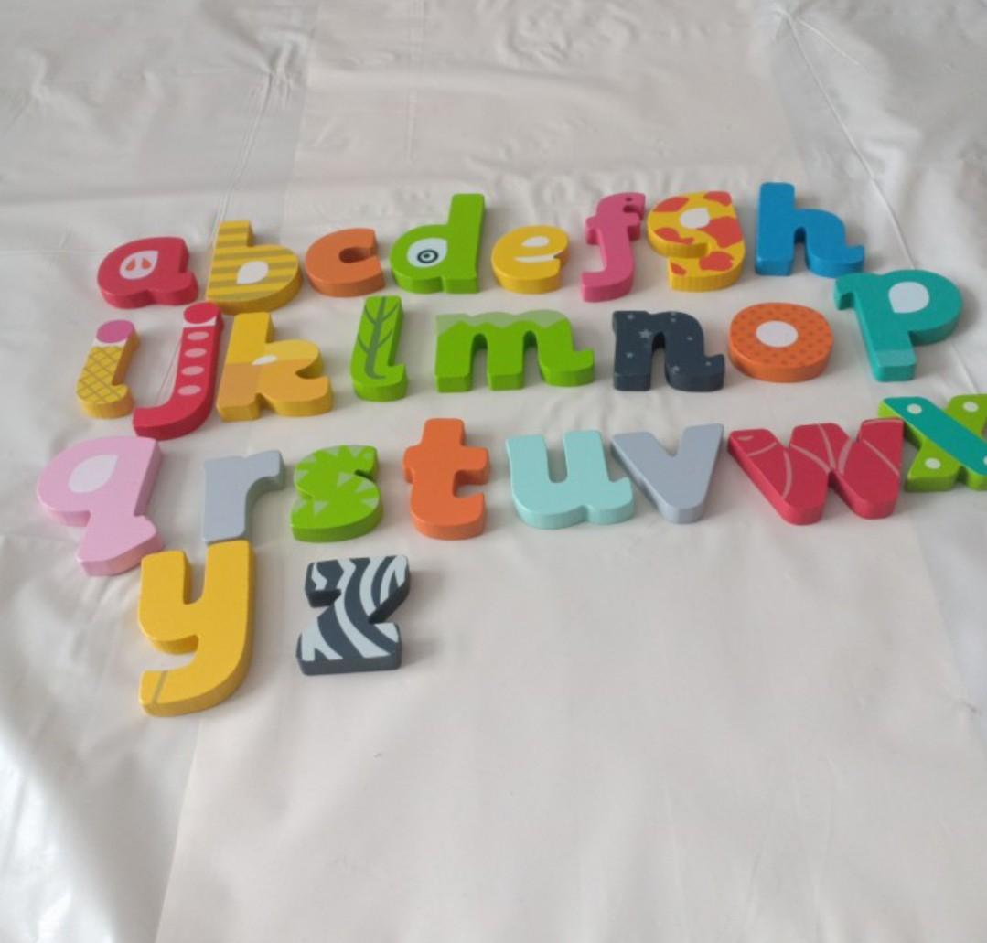 mainan anak WOODEN ALPHABET LETTERS ELC MK-N-178, Toys & Collectibles ...