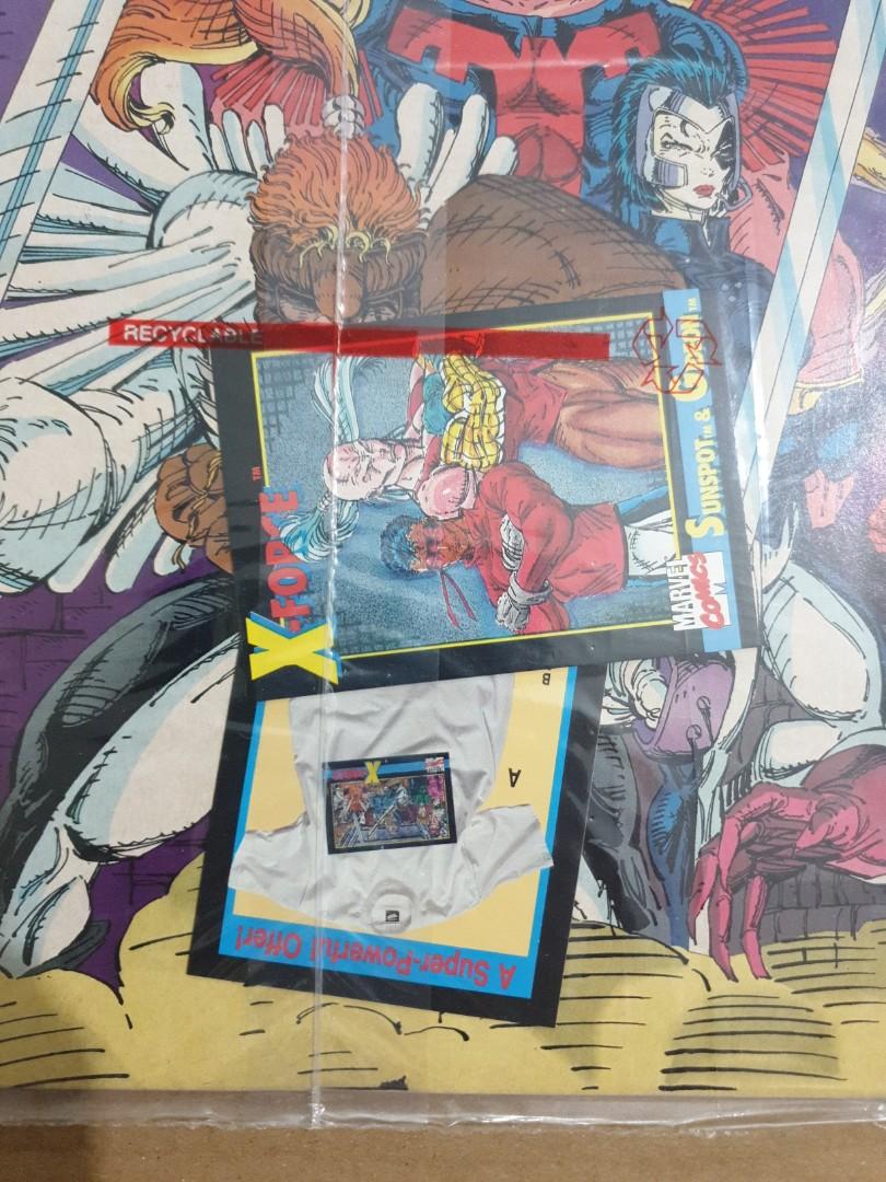 Marvel Comics X-Force 1 Polybagged with Sunspot and Gideon Trading Card ...