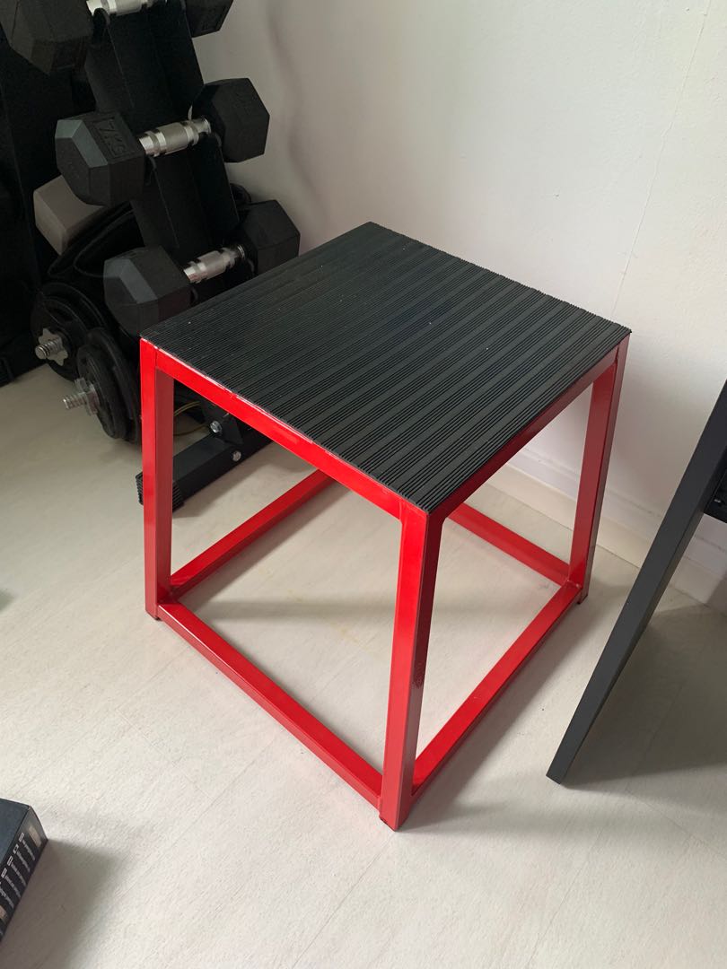 Metal Plyometric Jump Box 45cm, Sports Equipment, Other Sports ...