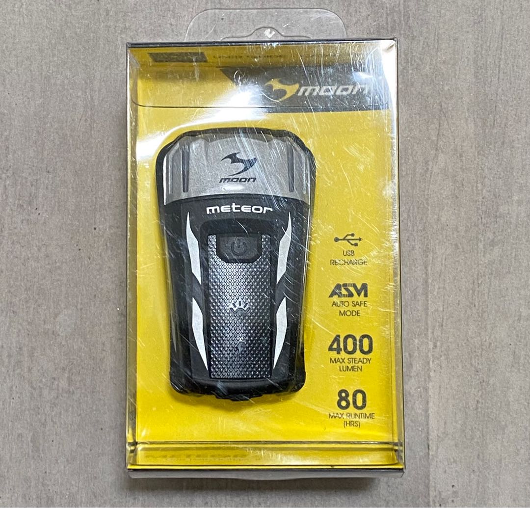 Moon Meteor 400 rechargeable front light, Sports Equipment, Bicycles ...