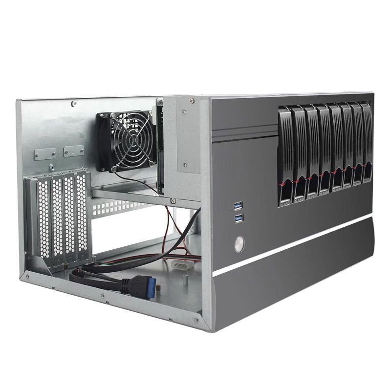 NAS Server Case - 8-bay mATX with Delta 500w Platinum PSU, Computers ...