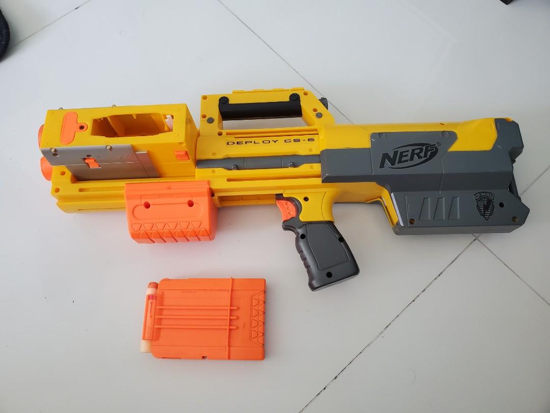 Nerf deploy cs-6 gun, Hobbies & Toys, Toys & Games on Carousell