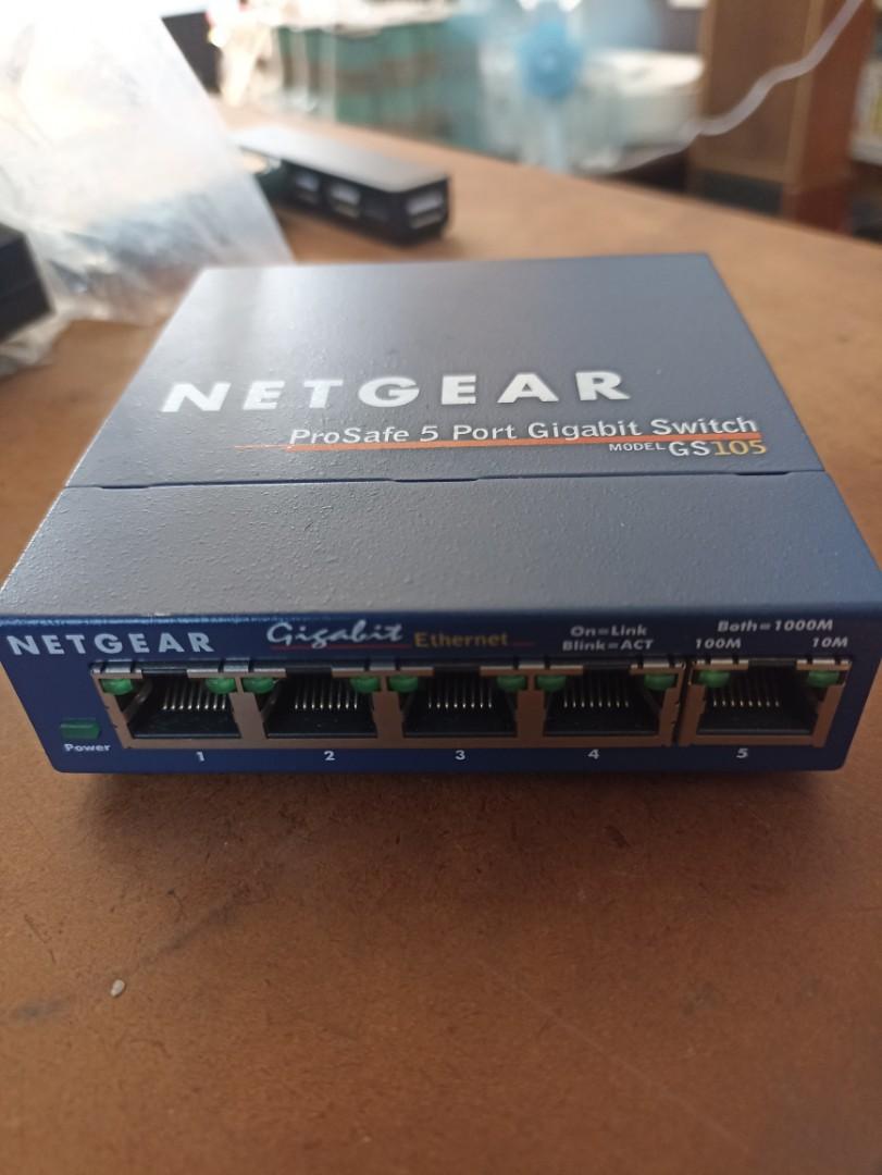 NETGEAR Prosafe 5 gigabit switch, Computers & Tech, Parts & Accessories ...