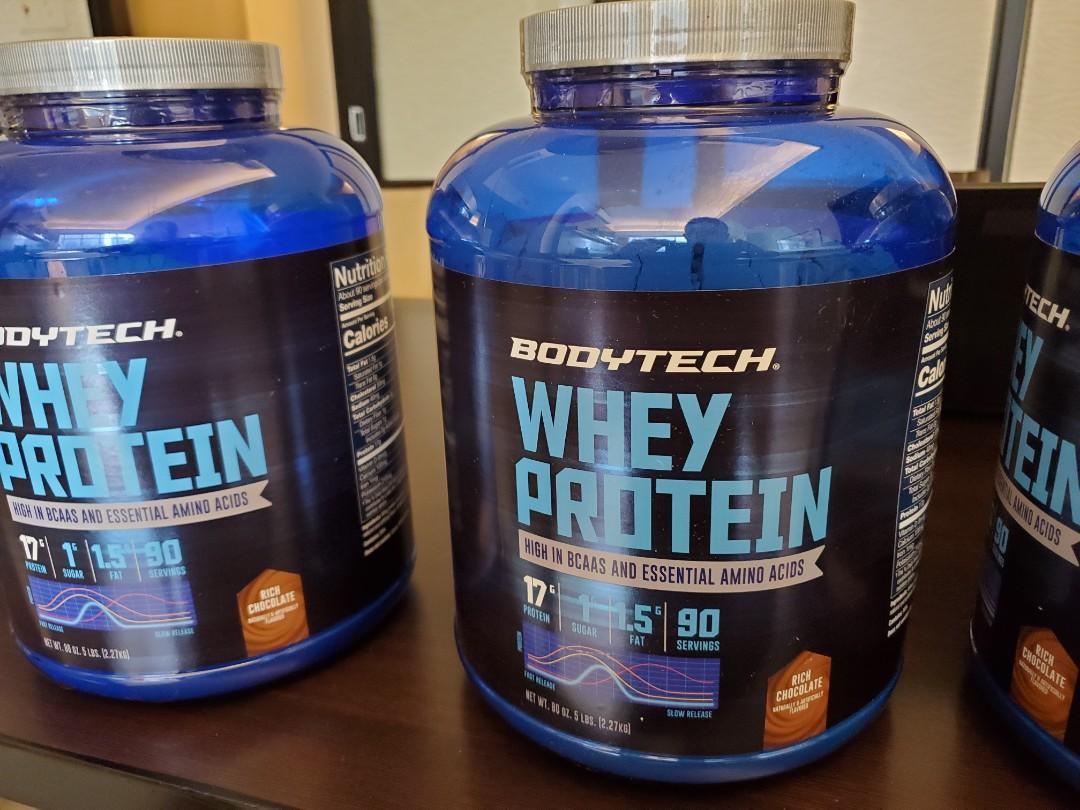 NEW BodyTech Whey Protein 5lbs (2.27kg), Health & Nutrition, Health ...