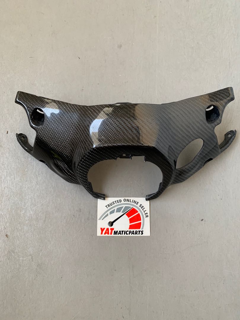 Nmax v2 below handle bar cover Carbon Kevlar, Motorcycles, Motorcycle ...