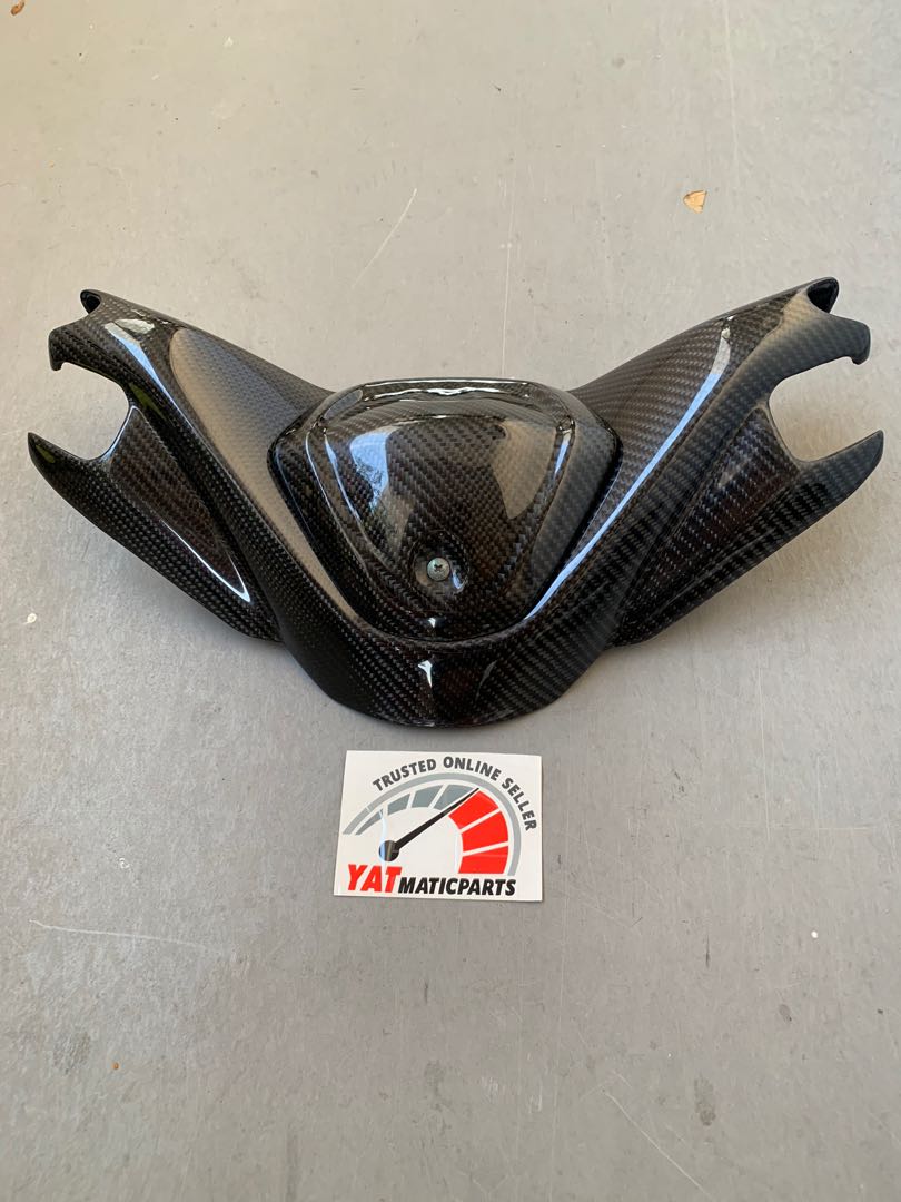 Nmax v2 top handle bar +small cover Carbon Kevlar, Motorcycles ...