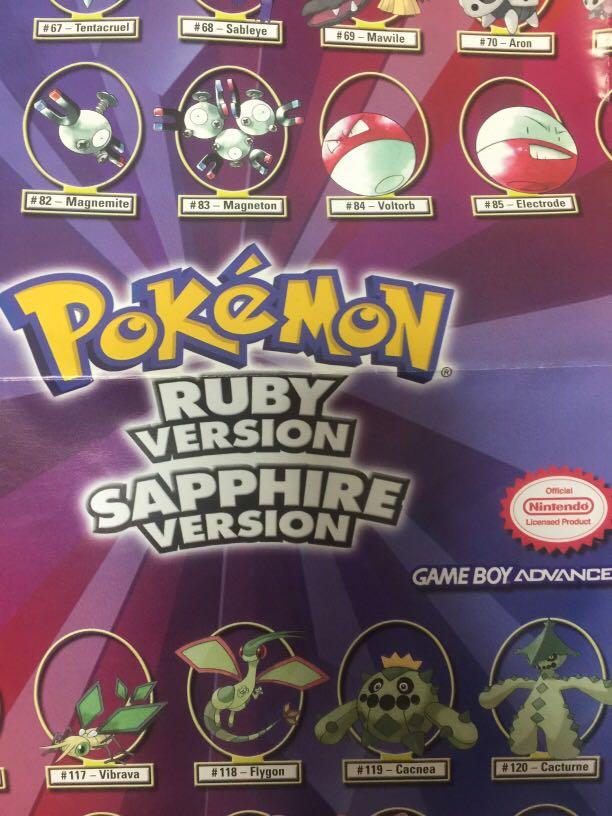 Official pokemon poster nintendo, Video Gaming, Video Games, Others on ...