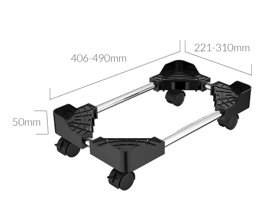 ORICO CPU Computer Trolley Stand Adjustable Tower with Locking Caster ...