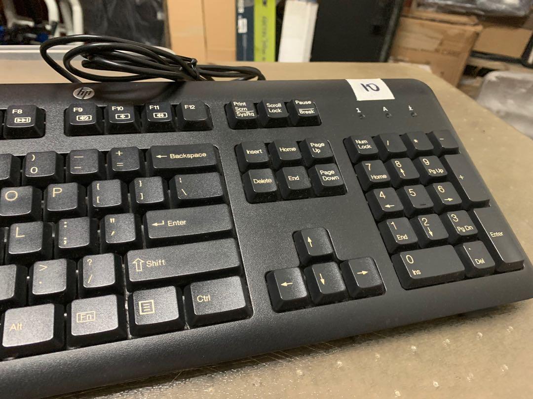 Original HP Black Series Full Size Keyboard, Computers & Tech, Parts ...