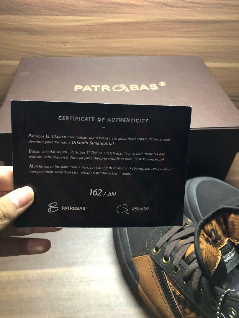 Patrobas El clasico ( Limited edition), Fesyen Pria, Sepatu , Lainnya ...