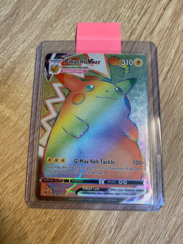 Pikachu Vmax Rainbow Rare, Hobbies & Toys, Toys & Games on Carousell