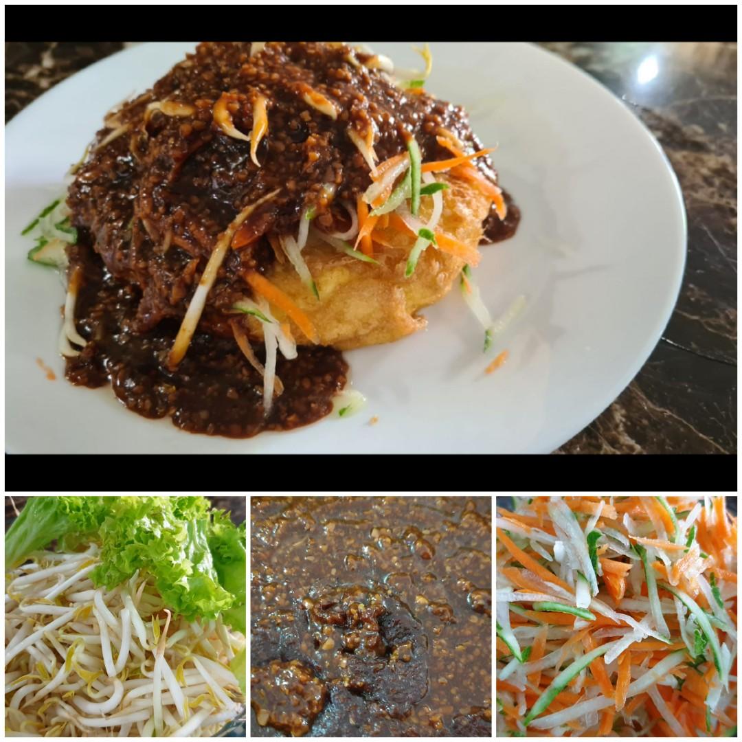 Prawns Wadeh, Nasi briyani kambing and Ayam, Tahu Telor, malay kuih ...