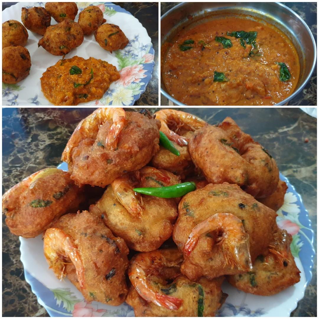 Prawns Wadeh, Nasi briyani kambing and Ayam, Tahu Telor, malay kuih ...