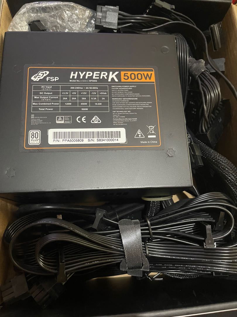 PSU 500W, Computers & Tech, Parts & Accessories, Computer Parts on ...