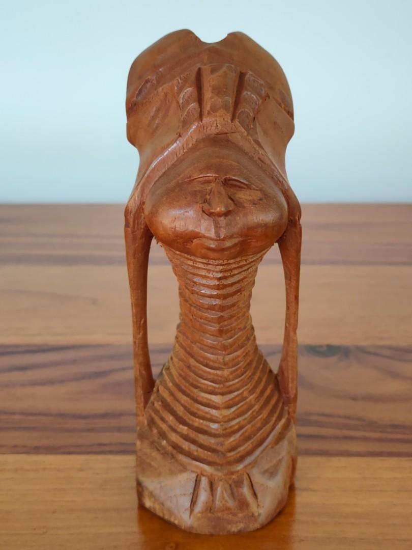Red Indian Long Neck Tribe wood carving doll decor perhiasan ukiran ...