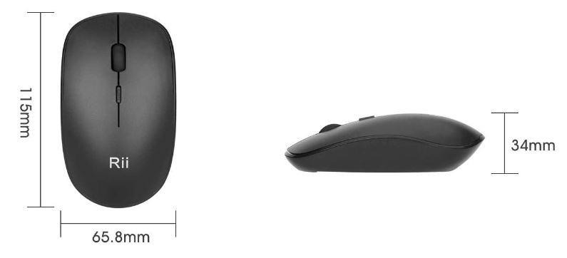 Rii Wireless Mouse 2.4GHz, Office Mouse Mobile Optical Mouse with USB ...