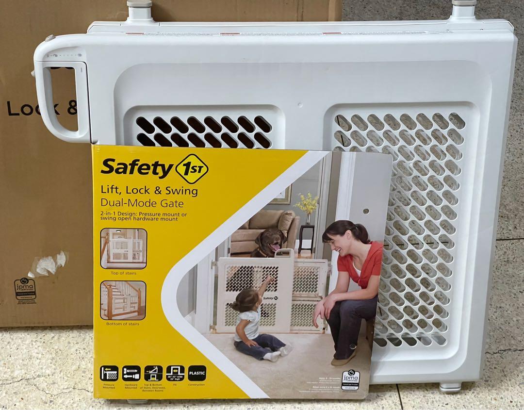 Safety First Lift Lock Swing Dual-Mode Gate, Babies & Kids, Baby ...