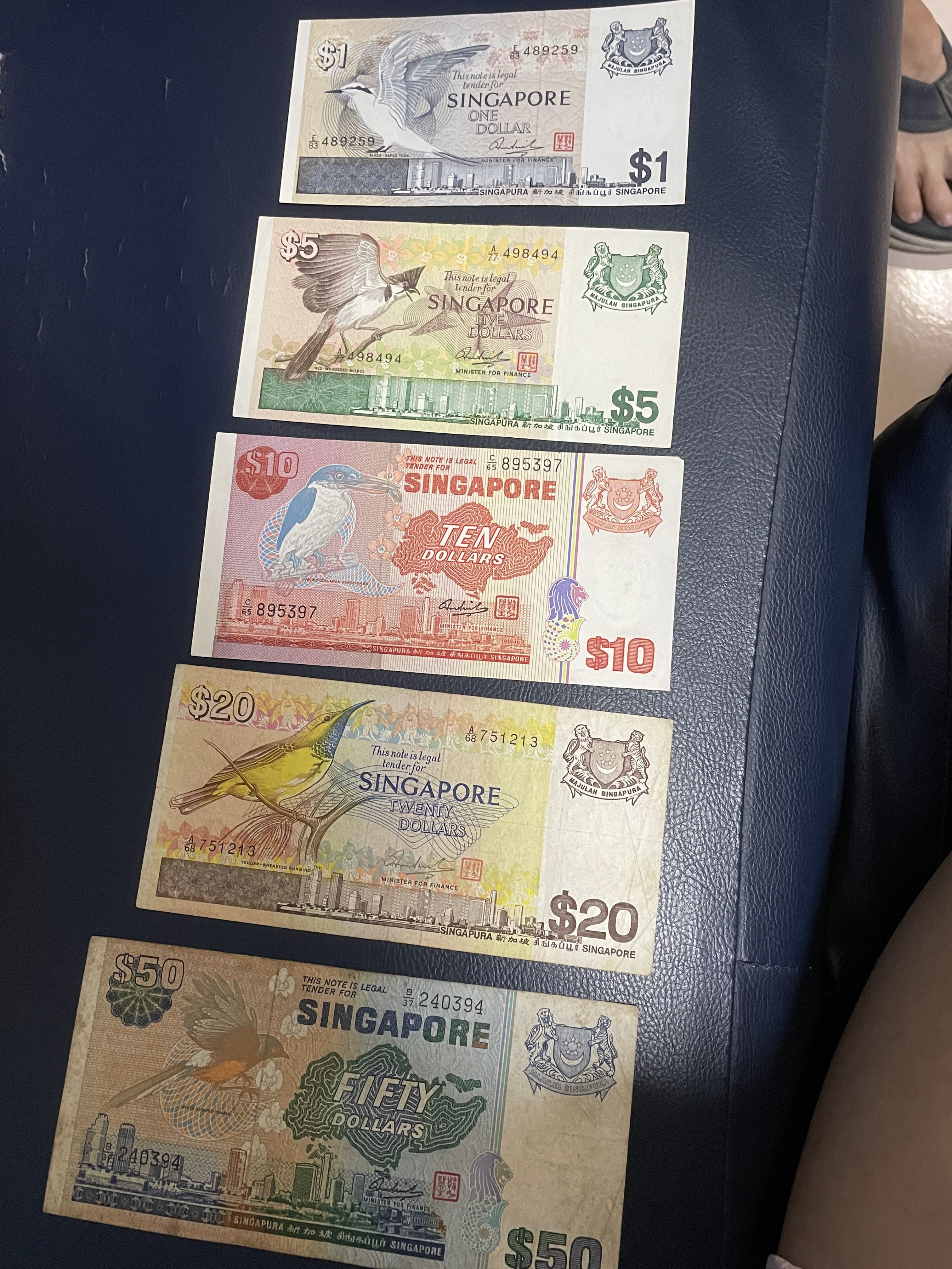 SG Bird Series Bank Notes ($1,$5,$10,$20,$50), Hobbies & Toys ...