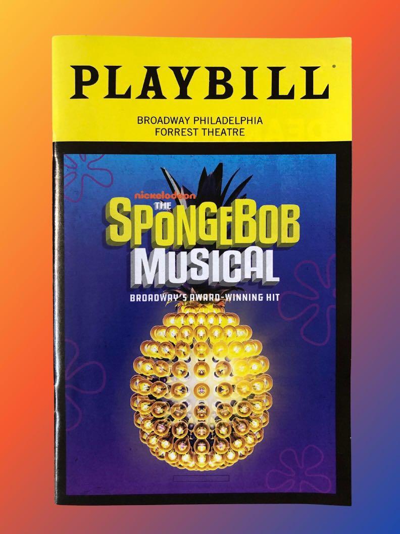 Spongebob Squarepants Musical TOUR playbill, Hobbies & Toys, Books ...
