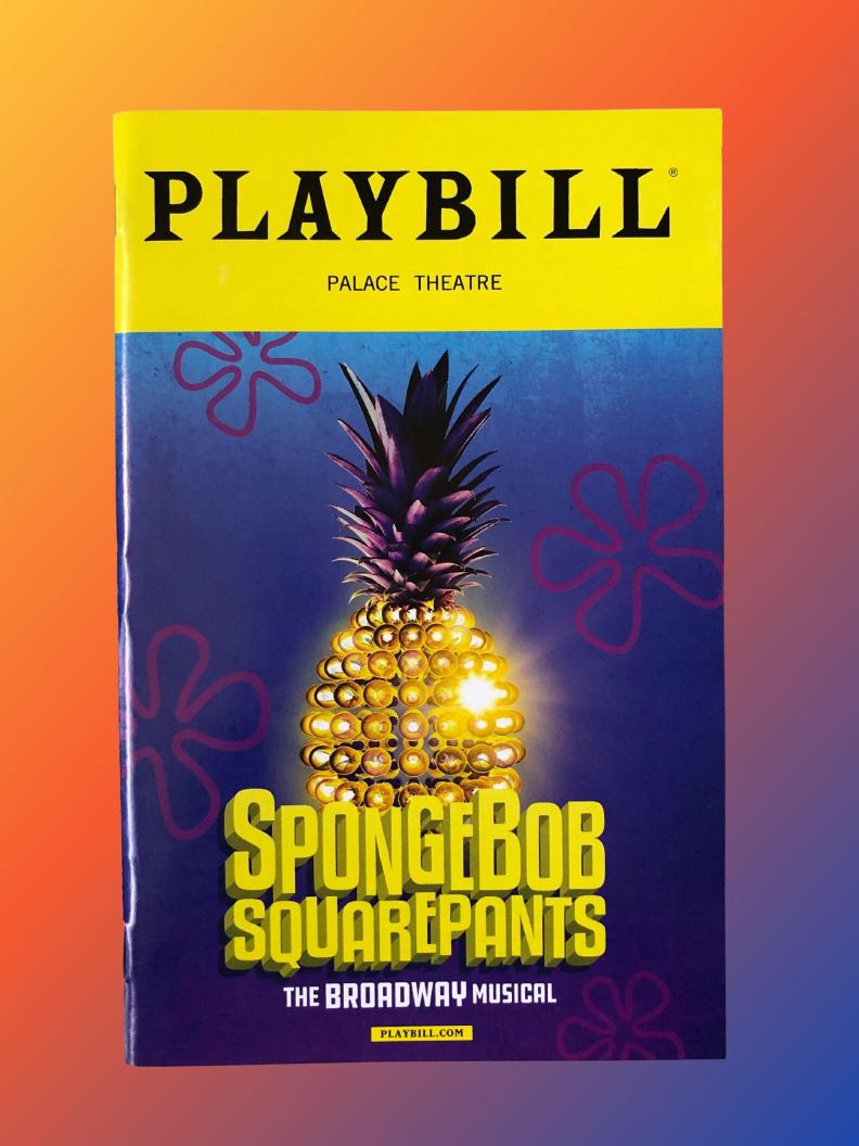 Spongebob Squarepants Musical playbill, Hobbies & Toys, Books ...