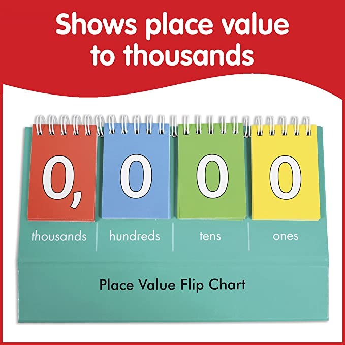 Student Place Value Flip Chart - Learn to Count by Ones, Tens, Hundreds ...