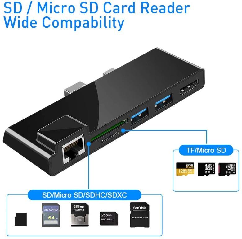 Surface Pro 6 Pro 5 Pro 4 Docking Station,Rocketek Microsoft Surface ...