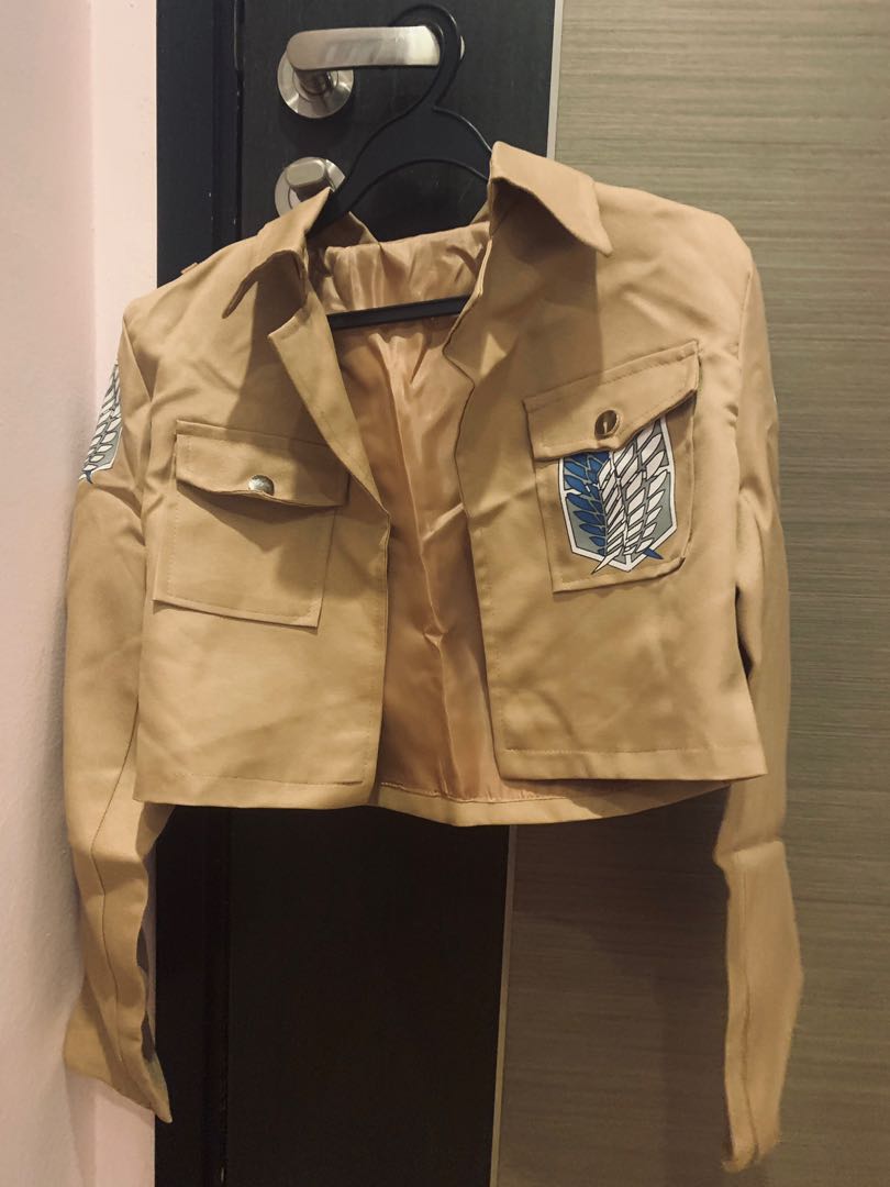Survey Corps jacket Attack on Titan cosplay, Hobbies & Toys ...