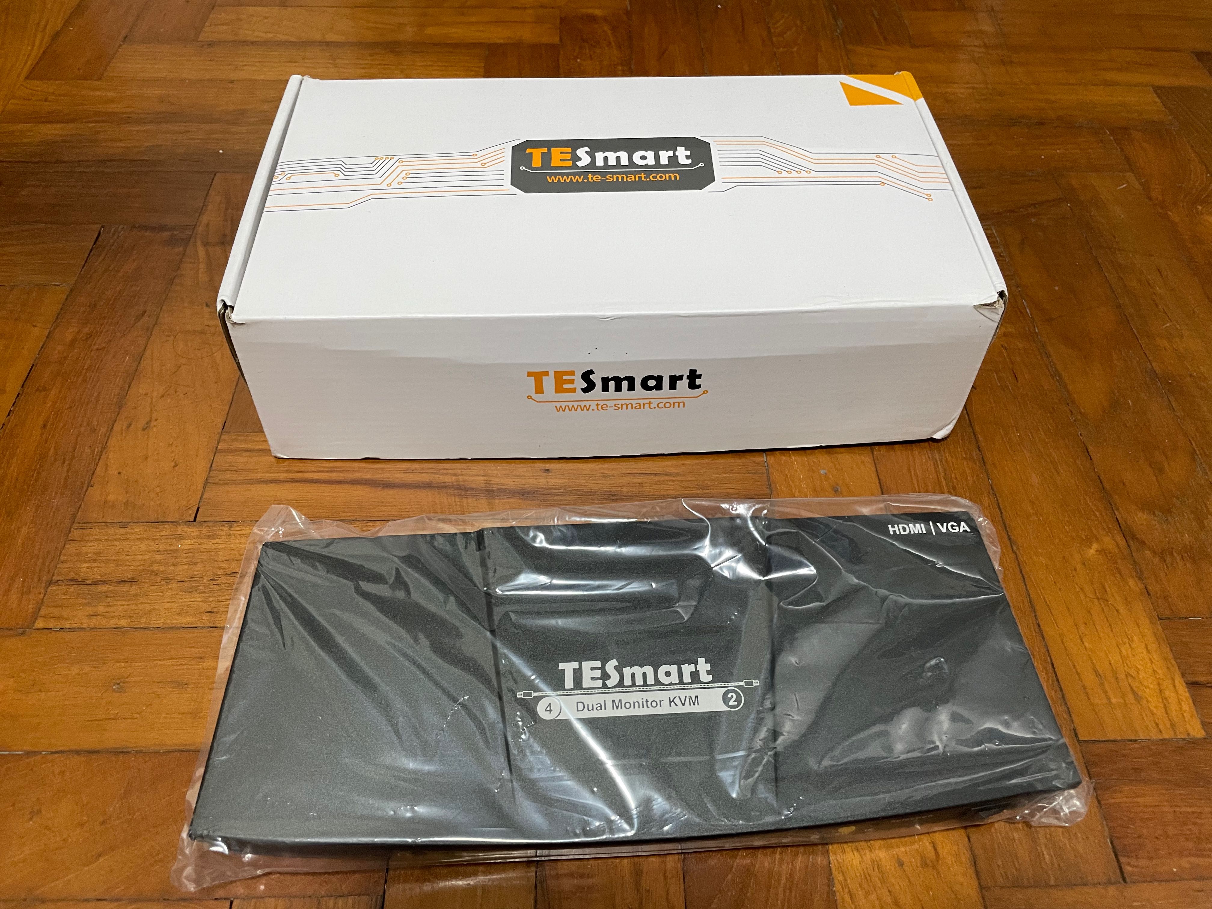 TESmart 4 Dual Monitor KVM 2 NEW, Computers & Tech, Parts & Accessories ...