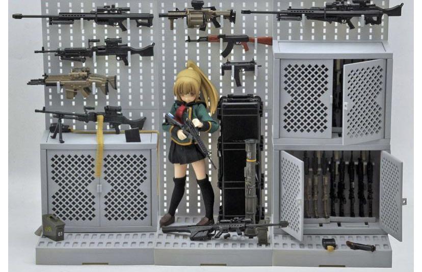 Tomytec 1/12 Little Armory Gun Rack A & D Plastic Model Kit for Figma ...