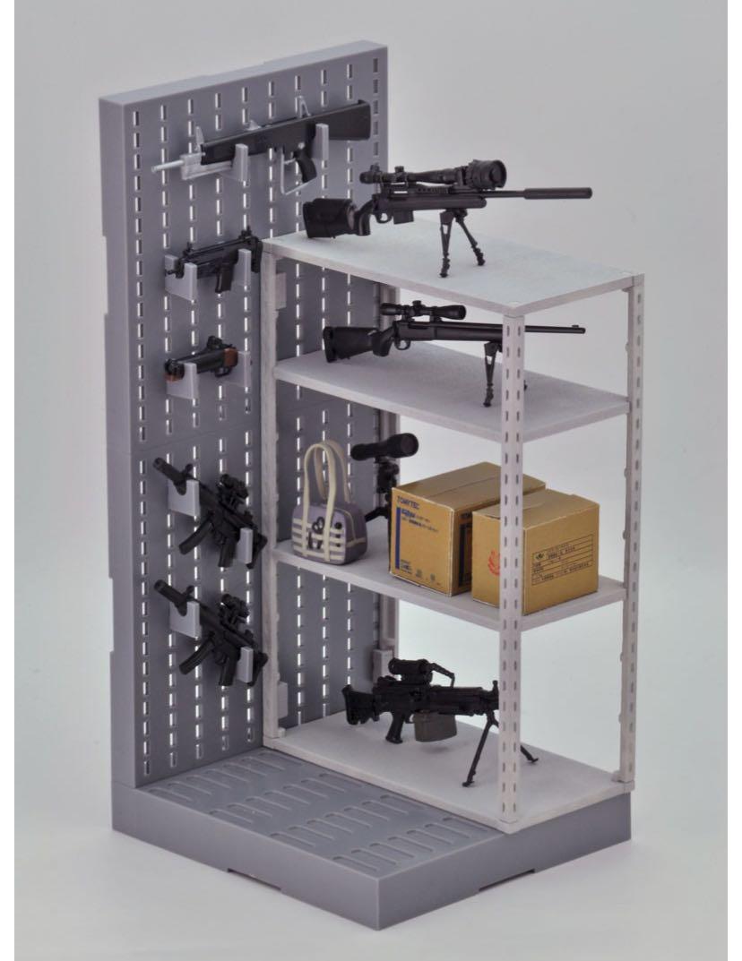 Tomytec 1/12 Little Armory Gun Rack A & D Plastic Model Kit for Figma ...