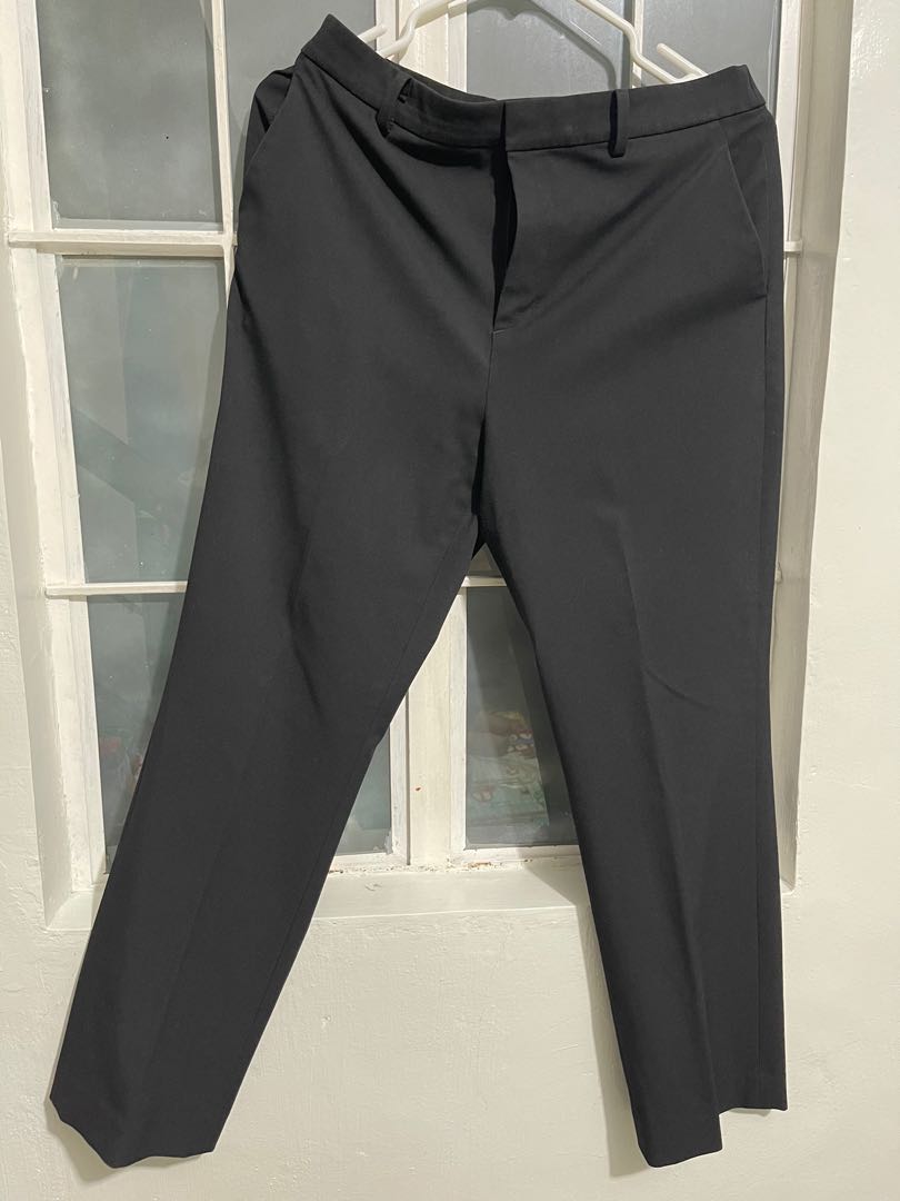 Uniqlo black slacks, Women's Fashion, Bottoms, Other Bottoms on Carousell