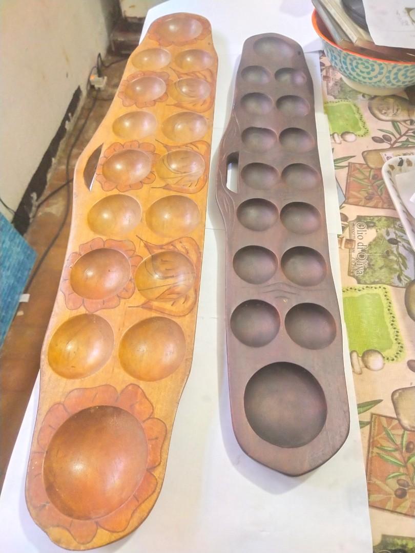 vintage 2 wooden "SUNGKA"/Large & Small/Very nice designs/1970s ...