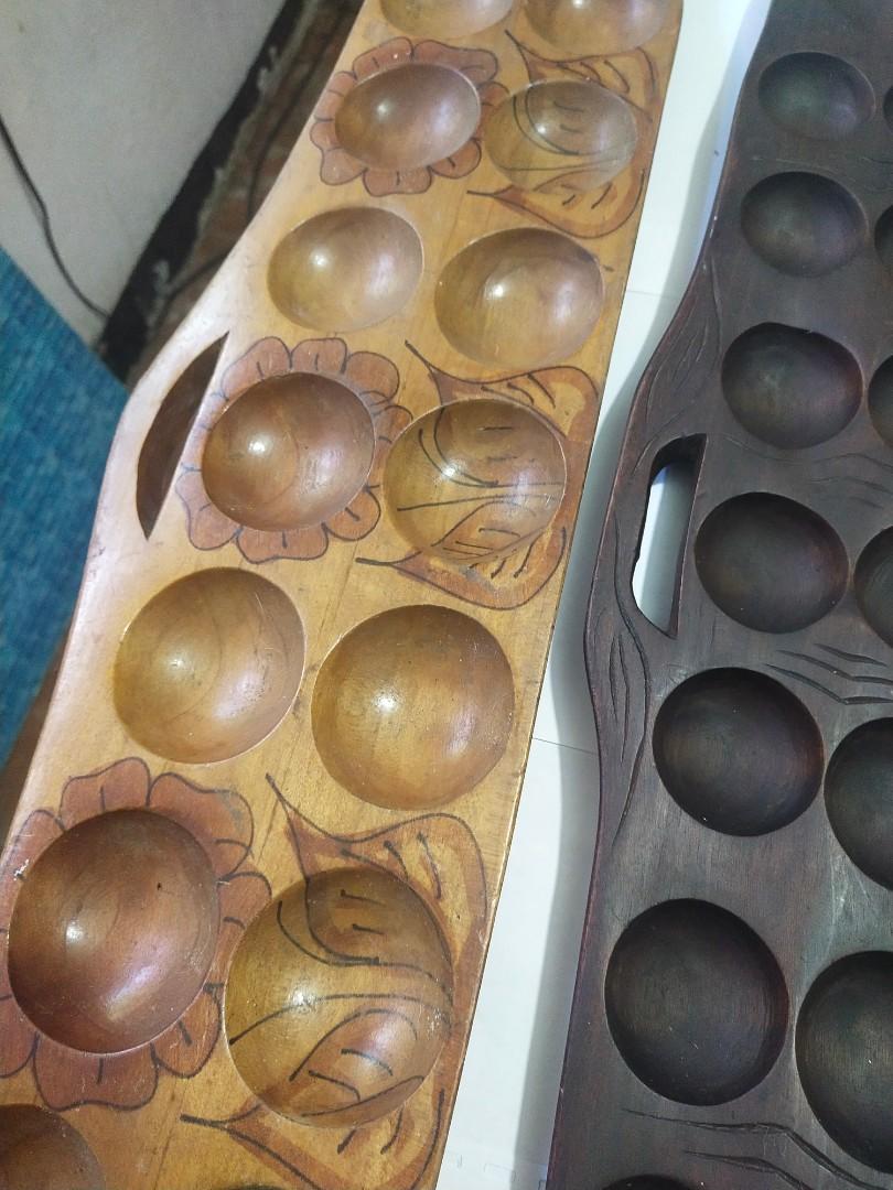 vintage 2 wooden "SUNGKA"/Large & Small/Very nice designs/1970s ...