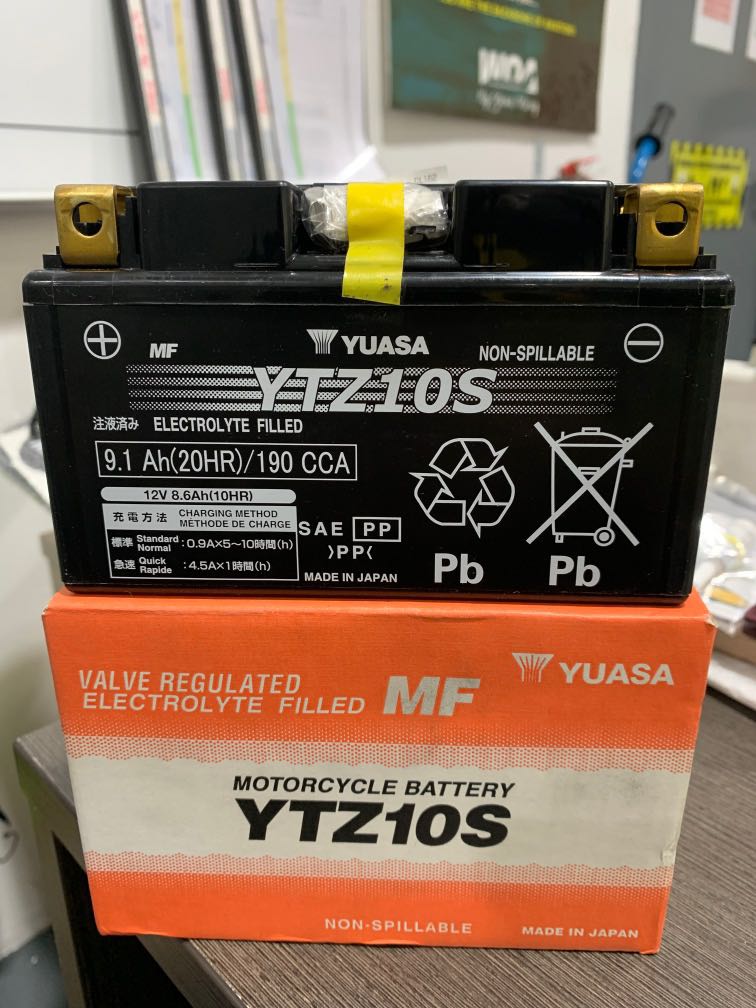 Yuasa YTZ 10S, Motorcycles, Motorcycle Accessories on Carousell